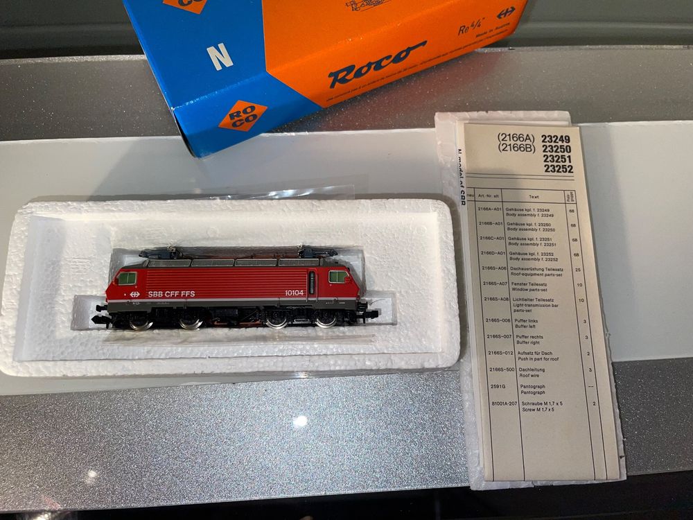 Lokomotive SBB Re 4/4 IV 10104 ROCO SPUR N (Neu (gemäss Beschreibung)) in Siebnen für CHF 66 ...
