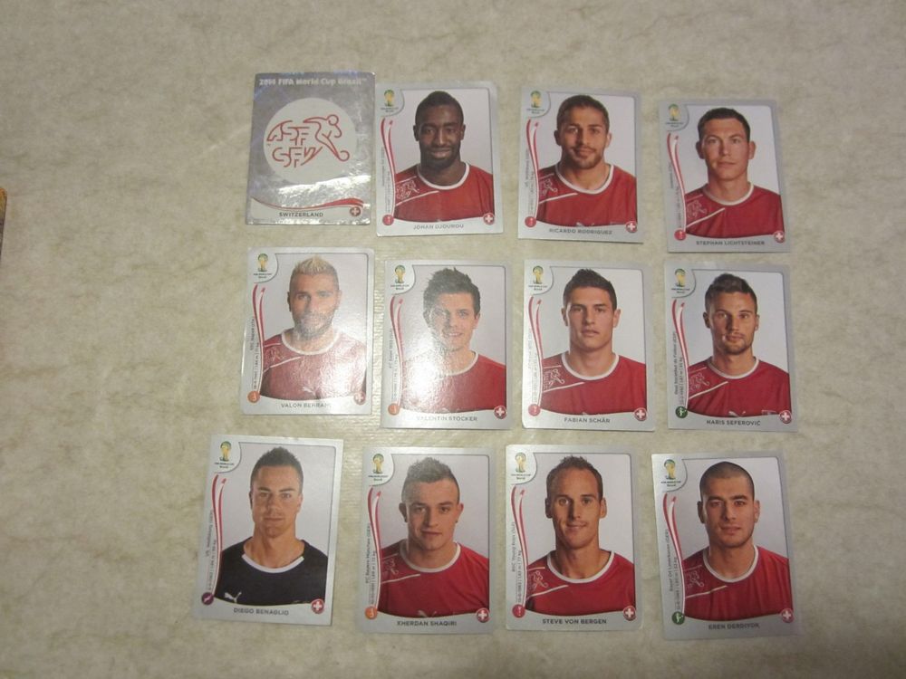 PANINI: FIFA WORLD CUP 2014 BRASIL: DIE SCHWEIZER MANNSCHAFT (Gebraucht ...