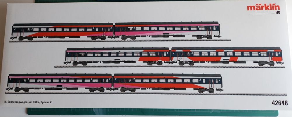 Märklin 42648 IC-Schnellzugwagen-Set ICRm (Mit DC Radsätze) | Acheter ...