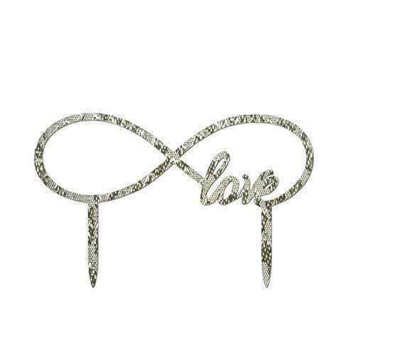 NEUER Torten Topper LOVE silber / Hochzeitstorte - 200794 (Neu (gemäss ...