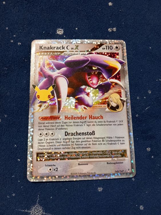Knakrack C Lv. X/Garchomp C Lv. X (DE) Celebrations 145 (Neu (gemäss ...