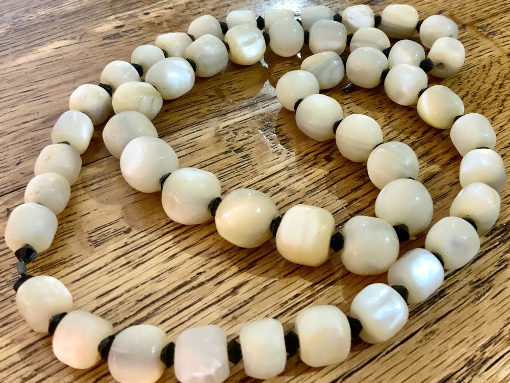 JUGENDSTIL XL COLLIER MIT GROSSE PERLE AUS PERLMUTTMUSCHEL (D'occasion ...