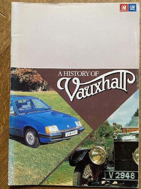 VAUXHALL Motors History Geschichte Prospekt brochure 1980 (Gebraucht ...