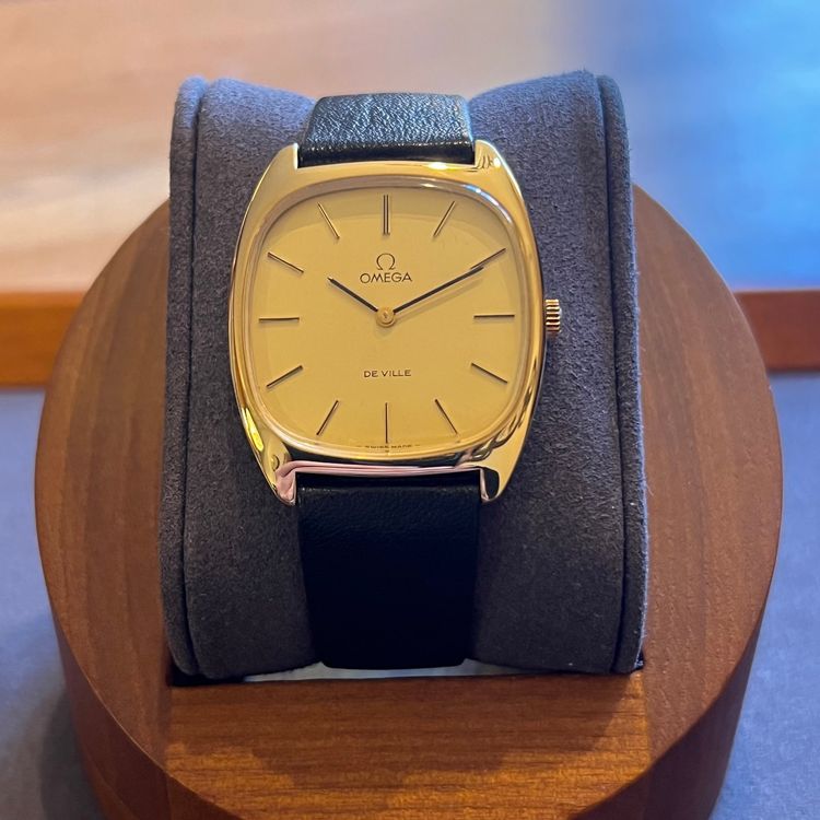 Omega De Ville Gold Plated Rectangular Stem-Winder (Gebraucht) in ...