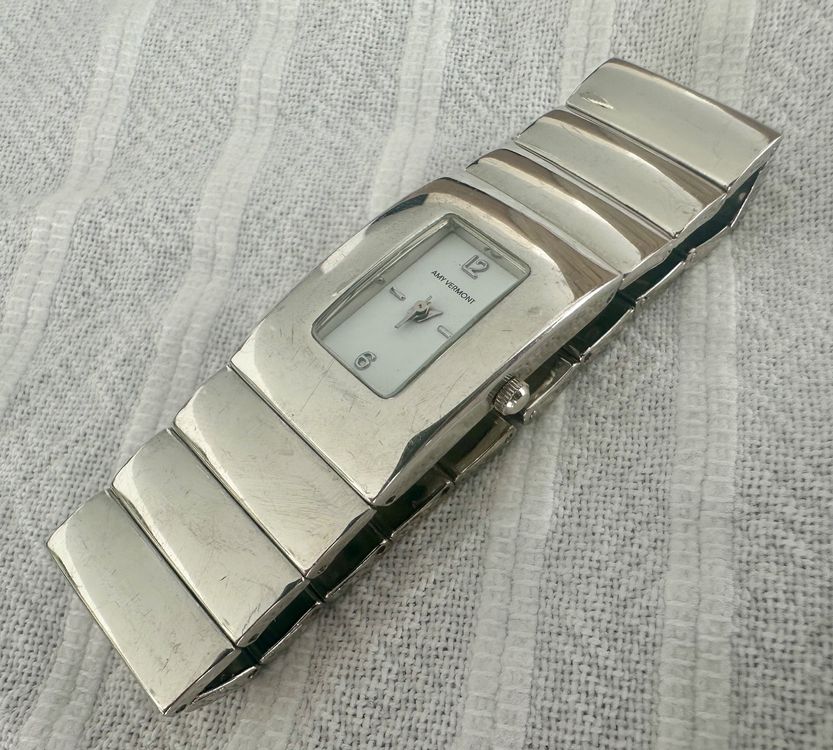 AMY VERMONT Tank Quartz 32x22 mm en parfait état, pile neuve (D ...