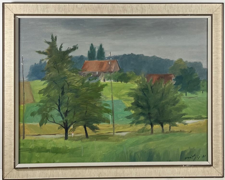 Landschaft Gemälde , Unleserlich Signiert (Gebraucht) in Root für CHF 19 – mit Lieferung auf ...