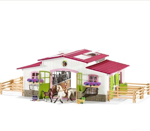 Schleich 42344 Horse Club Stall Reitstall Haus Bauernhof (Gebraucht) in ...