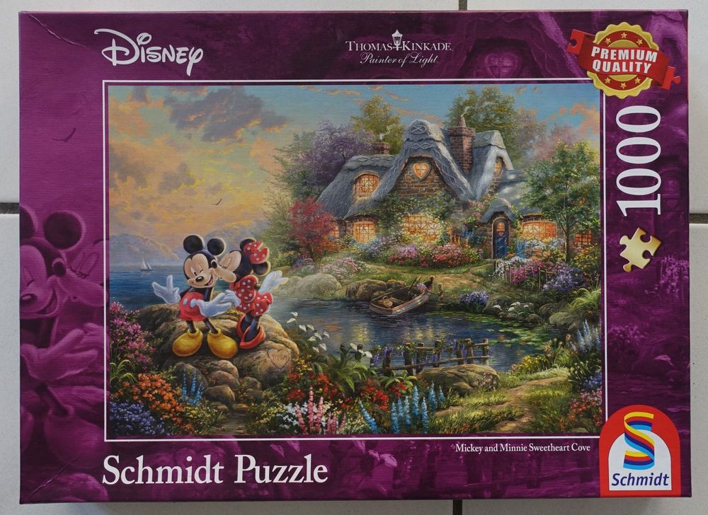 Schmidt Puzzle 1000 - Mickey and Minnie - Disney Kinkade | Kaufen auf ...