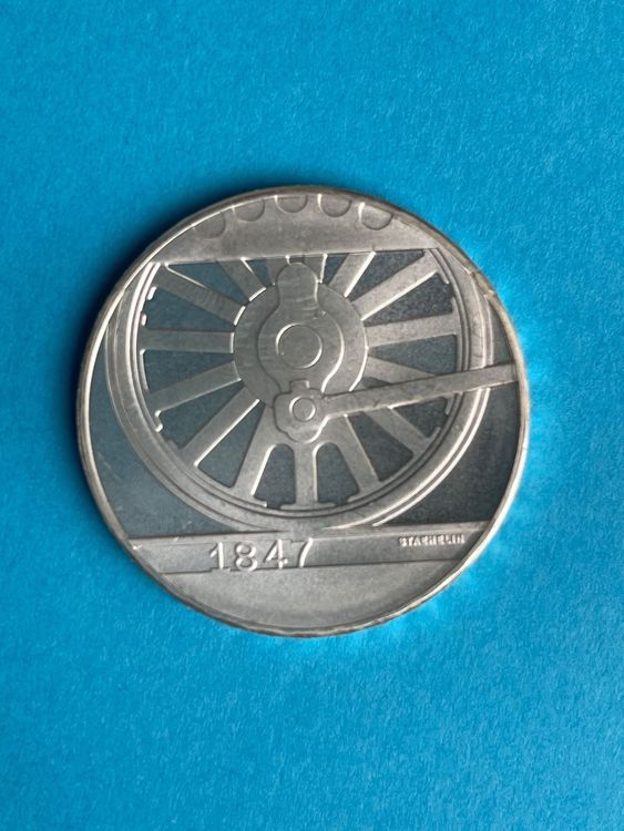 Gedenkmünze 1997 150 Jahre Schweizer Bahnen (Neu (gemäss Beschreibung)) in Buonas für CHF 23 ...