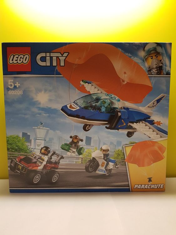 LEGO City 60208 Polizei Flucht mit dem Fallschirm v.Flugzeug (Neu und ...