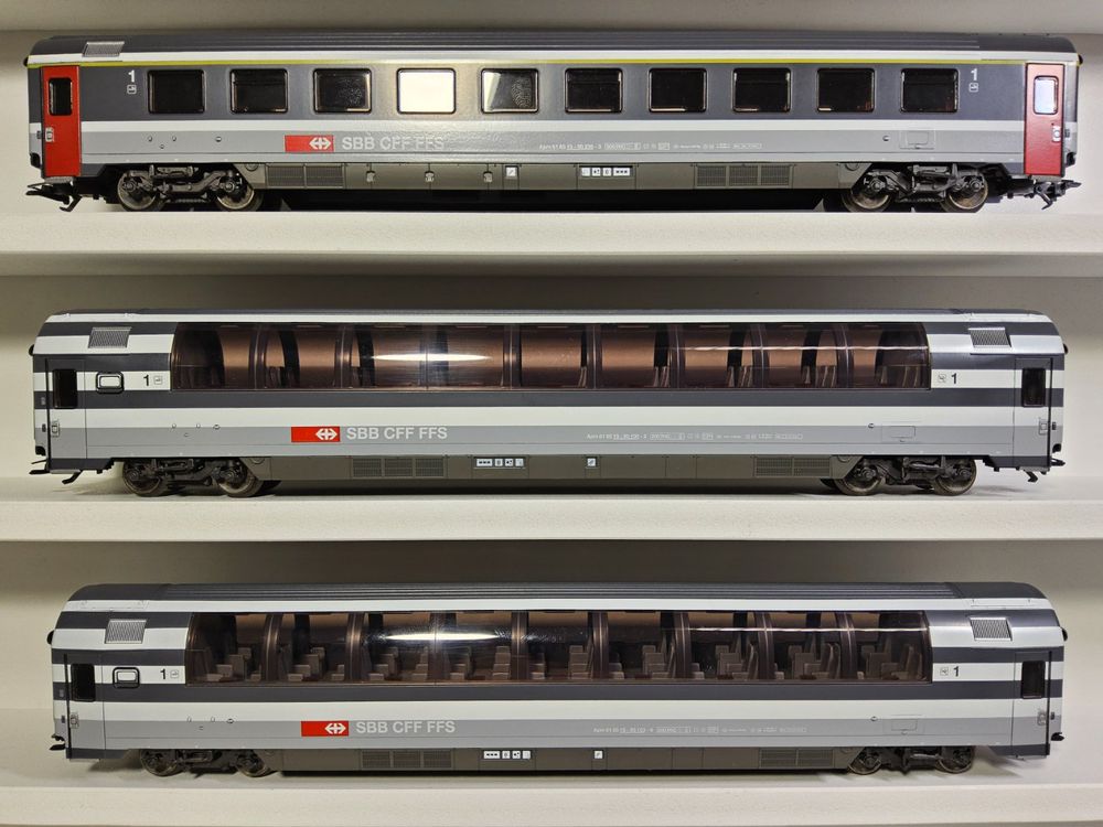 Märklin 4367 _ SBB EuroCity _ 6 tlg. Schnellzugwagen Set H0 (Gebraucht) in Rüti ZH für CHF 189 ...