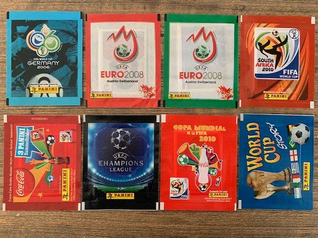 8 verschiedene Original Panini Sticker Tüten | Kaufen auf Ricardo