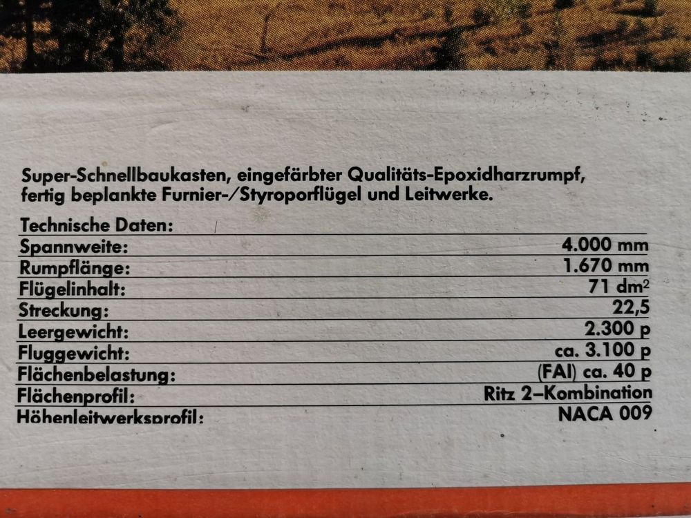 Segelflugzeug Multiplex Alpina 4m Flügel | Kaufen auf Ricardo