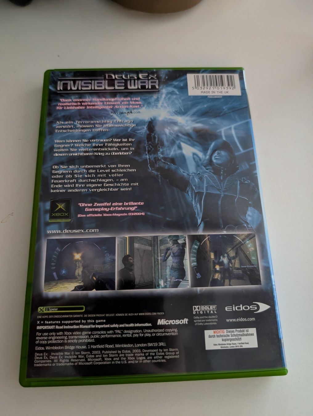 Deus Ex The Invisible War - Xbox Game CIB (Gebraucht) in Hünenberg See ...