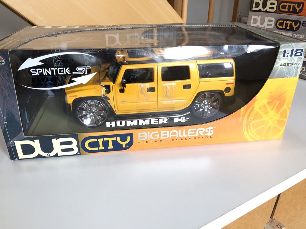 Jada TOYS DUB CITY HUMMER H2 1/18 Gelb (Neu und originalverpackt) in ...