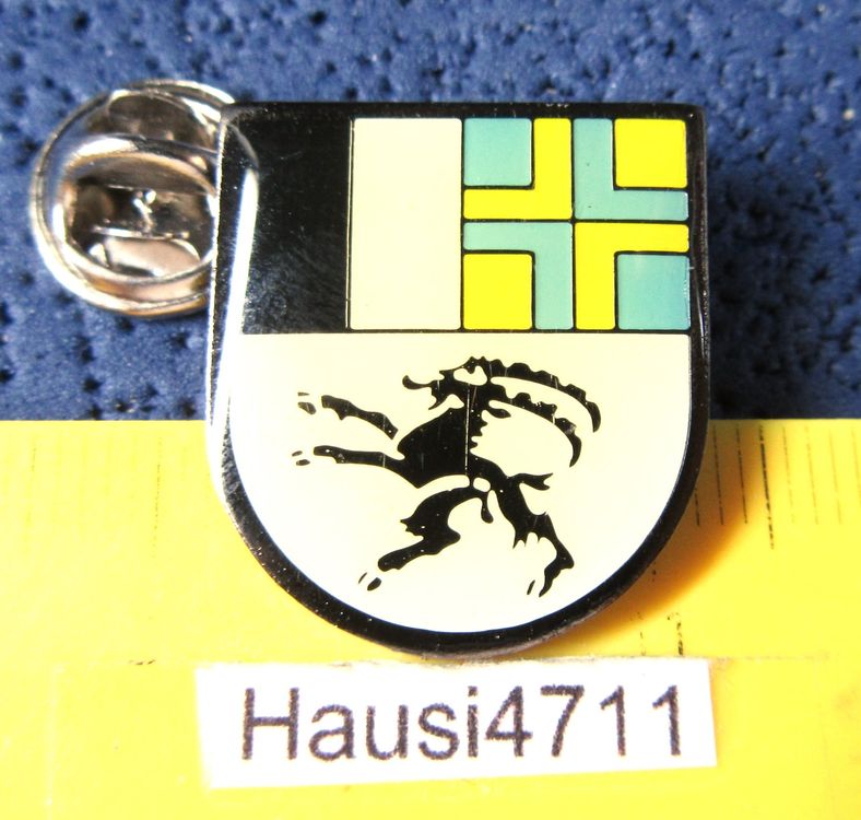 GRAUBÜNDEN KANTONS-WAPPEN PIN GLASIERT METALIC | Kaufen auf Ricardo
