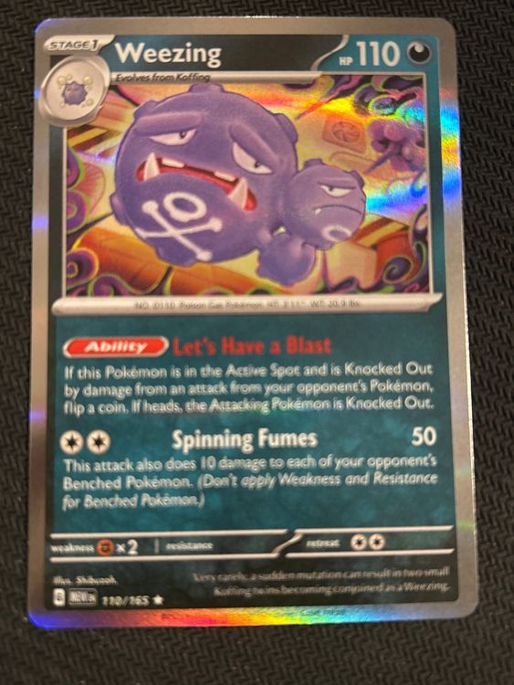Pokemon card RARE HOLO 151 2023, Weezing holo 110/165 (Gebraucht) in ...