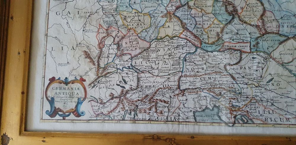 Bild - Kolorierter Kupferstich-Landkarte Germania (Gebraucht) in Kreuzlingen für CHF 340 – mit ...