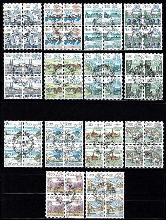 1982 Serie Tierkreiszeichen 4er-Block ET | Kaufen auf Ricardo
