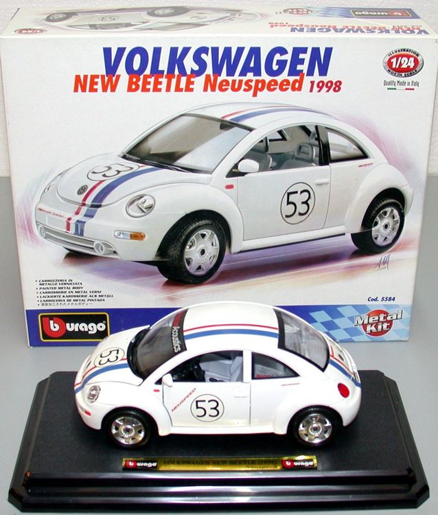 VW New Beetle Neuspeed 1998, BBURAGO METAL KIT 1:24 | Kaufen auf Ricardo
