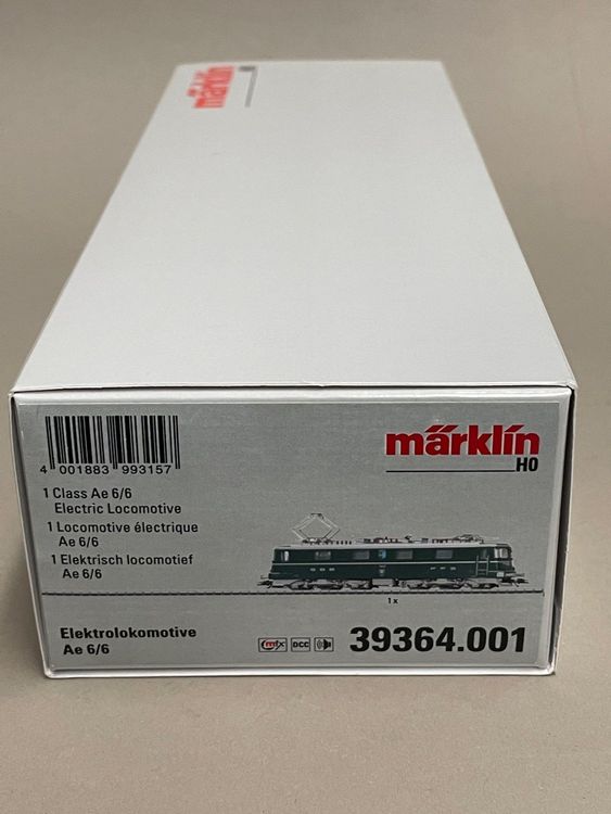 MÄRKLIN 39364.001 SBB Ae 6/6 Museumslok (Neu und originalverpackt) in ...