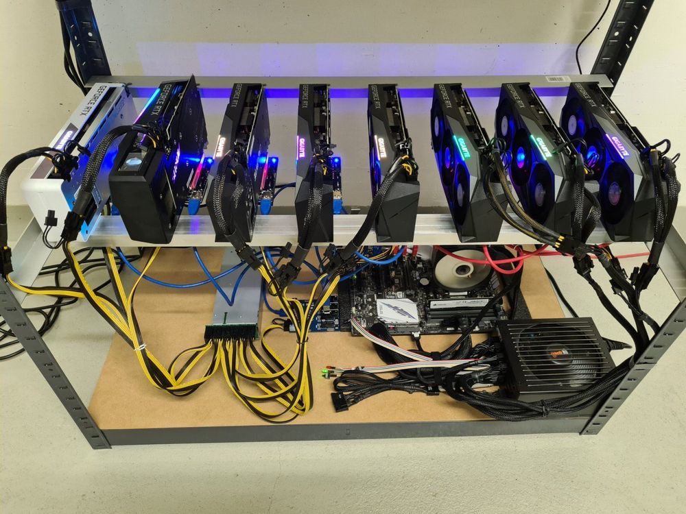Ethereum Mining Rig 500MH/s - 8xRTX 3070 | Kaufen auf Ricardo