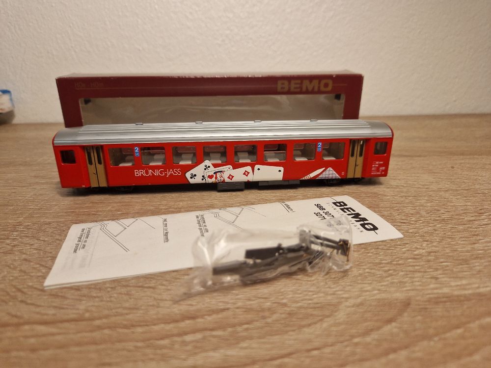 Bemo 3271 456 Personenwagen Brünig-Jass H0m OVP NEU (Neuf avec emballage d'origine) à St-Aubin ...