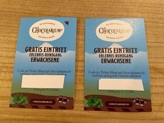 Chocolarium Flawil 2 Eintritte für Erwachsene (Neu und originalverpackt) in Muttenz für CHF 10 ...