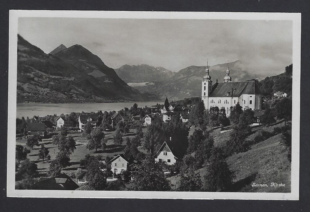 SARNEN OW, mit Kirche St. Peter und Paul, ca. 1930 (?) (Gebraucht) in Weinfelden für CHF 1 – mit ...