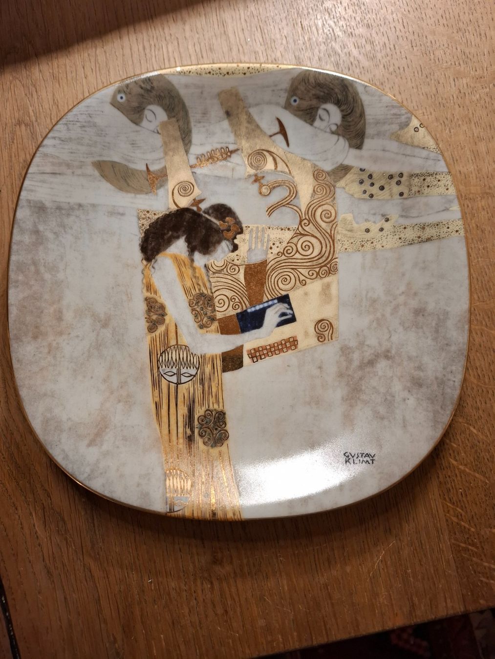 Gustav Klimt "die Poesie" Lilien Porzellan (Gebraucht) in Schlieren für ...