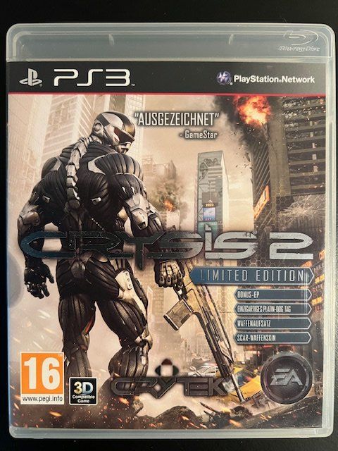CRYSIS 2 - LIMITED EDITION *** PS3 - RARES GAME *** AB 18+ (Neu (gemäss Beschreibung)) in ...