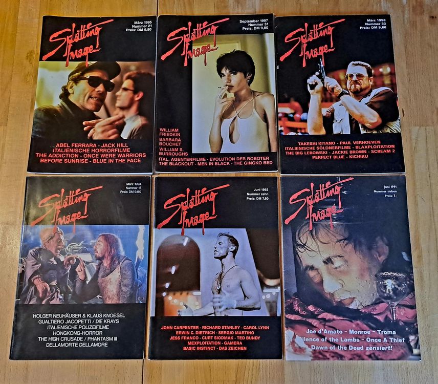 Splatting Image 6× Magazin Splatter Horror Underground kult (Gebraucht ...