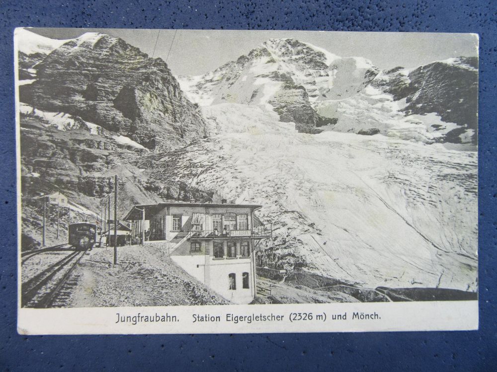 AK BEO JUNGFRAUBAHN STATION EIGERGLETSCHER ZUG BELEBT 1913 | Kaufen auf Ricardo