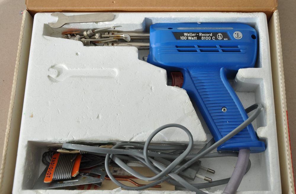 Lötpistole Weller-Record 8100 C mit Zubehör,orig.Verpackung (Gebraucht ...