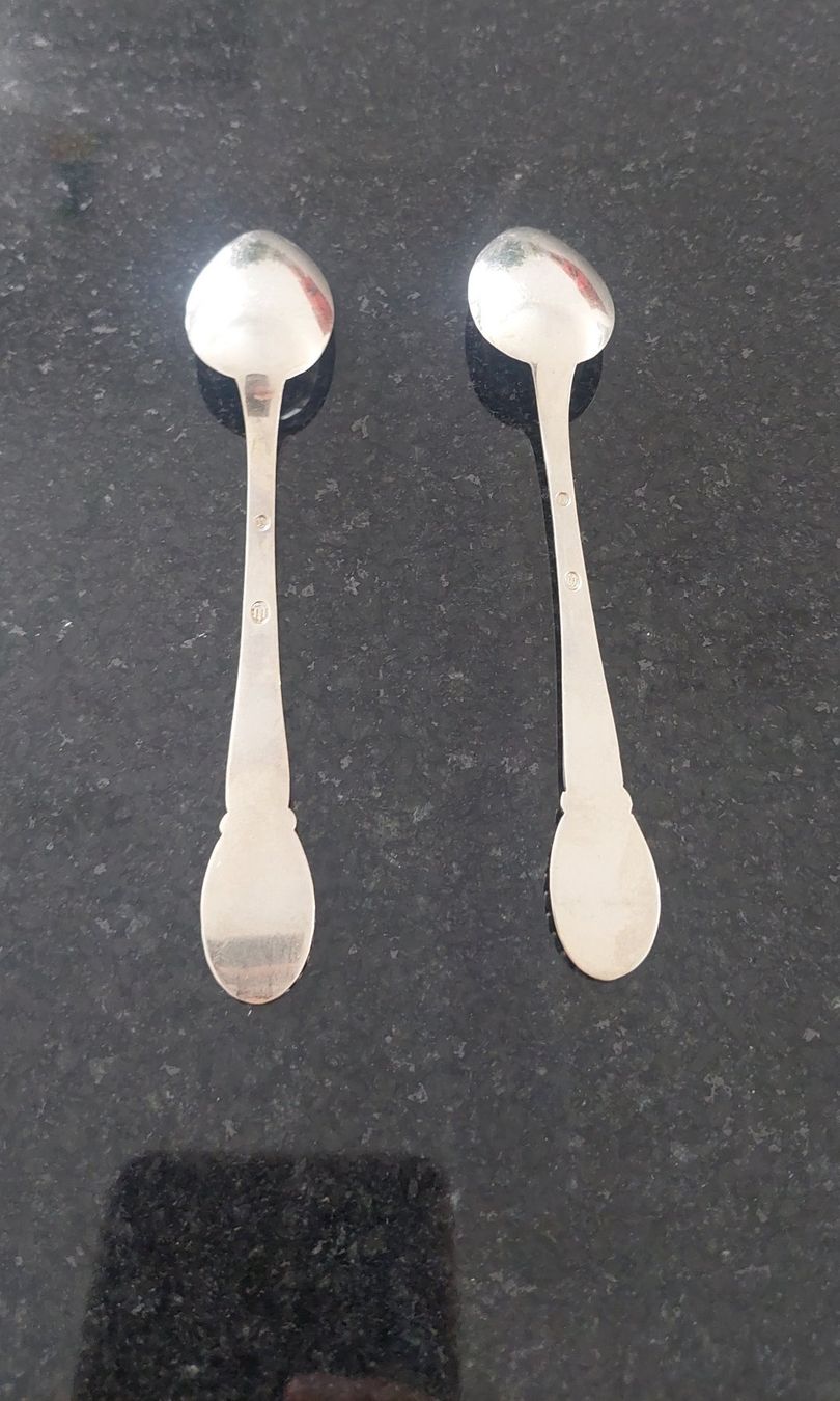 2 Vintage-Silber-Löffelchen 830 Silber, Dänemark 1926 (Gebraucht) in ...