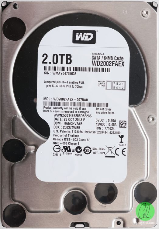 HDD 3.5" WESTERN DIGITAL Black WD 2.0TB (WD2002FAEX) (Gebraucht) in Vevey für CHF 20 – mit ...