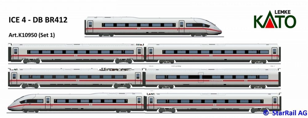KATO 10950 ICE 4 BR412 DB Ep.VI 7-teilig | Kaufen auf Ricardo