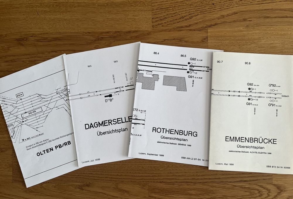 SBB GLEISPLÄNE REGION LUZERN (Gebraucht) in Langnau i.E. für CHF 2 – mit Lieferung auf Ricardo ...