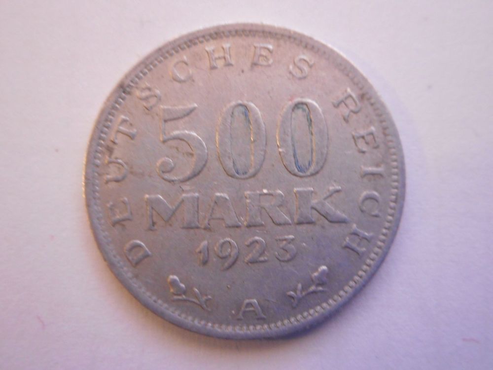 1923 A 500 Mark Deutsches Reich (Gebraucht) in Kriegstetten für CHF 2 – mit Lieferung auf ...