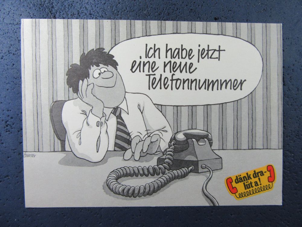 PTT AK DÄNK DRA-LÜT A! NEUE TEL-NUMMER (Gebraucht) in Ettingen für CHF ...