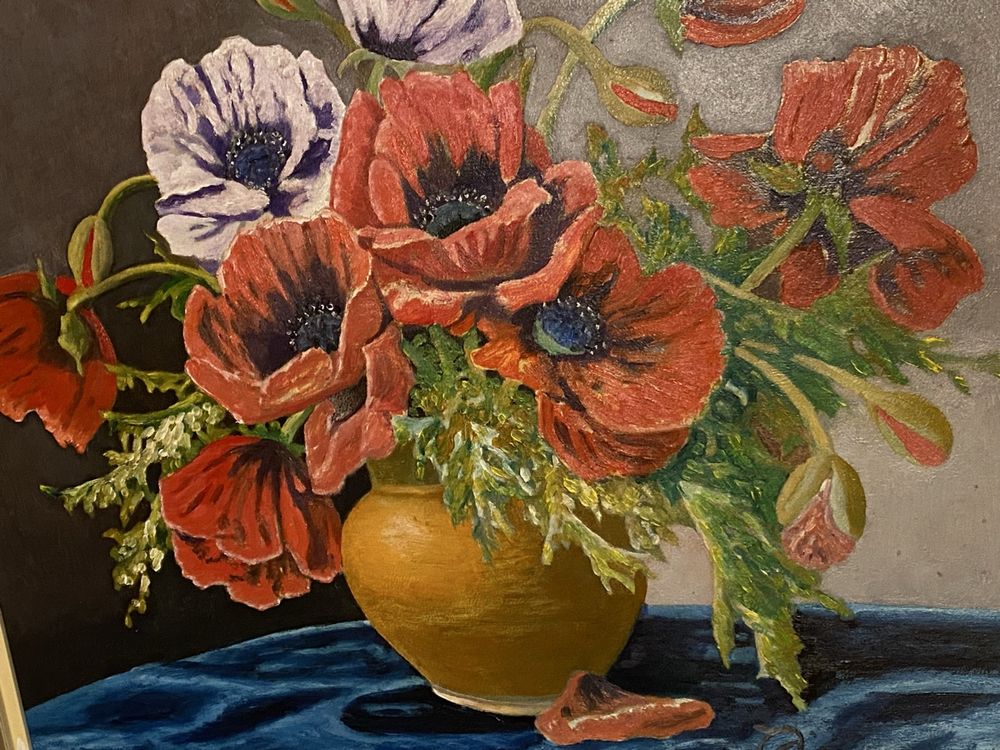 Ölgemälde Mohnblumen gerahmt (Gebraucht) in Flawil für CHF 100 – nur Abholung auf Ricardo kaufen