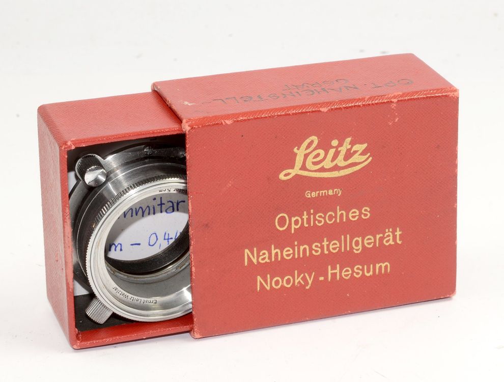 Leitz NOOKY-HESUM Naheinstellgerät in rotem Etui 2325/142 (Gebraucht ...