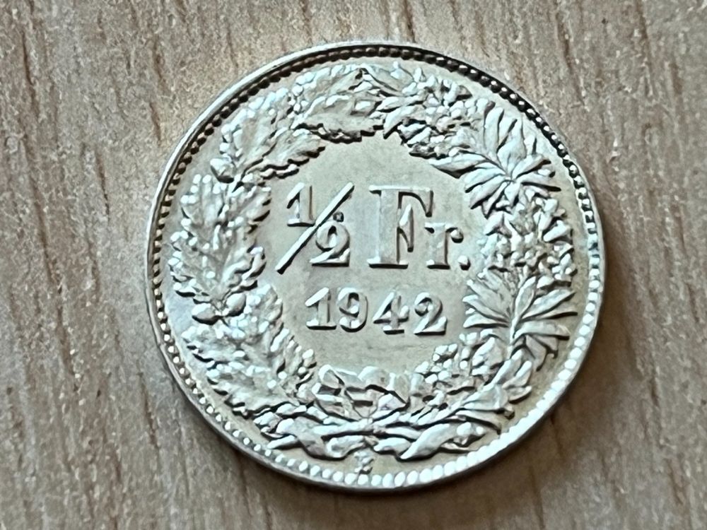 1/2 Franken 1942 (unz) (Gebraucht) in Wettingen für CHF 3 – mit Lieferung auf Ricardo kaufen