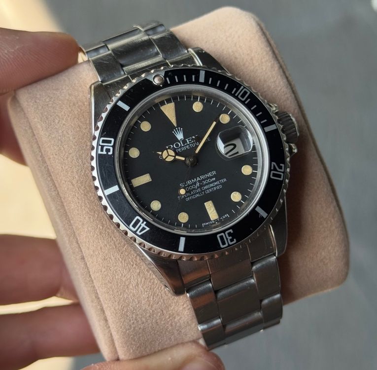 Rolex Submariner Date réf. 16800 cream Dial (D'occasion) à La Corbaz ...