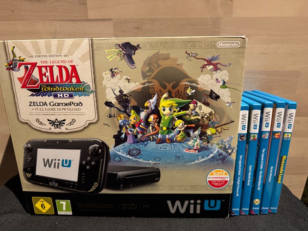 Wii U Zelda Wind Waker HD Limited Edition OVP mit Spielen 🔥 (Gebraucht ...