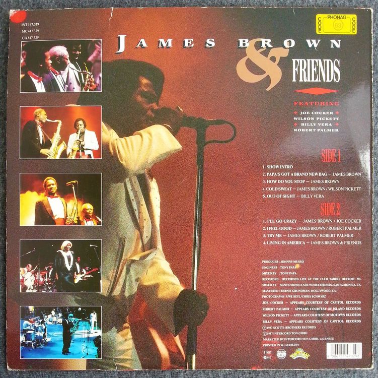 LP Vinyl: JAMES BROWN & FRIENDS – SOUL SESSION Live, 1987 (Gebraucht ...
