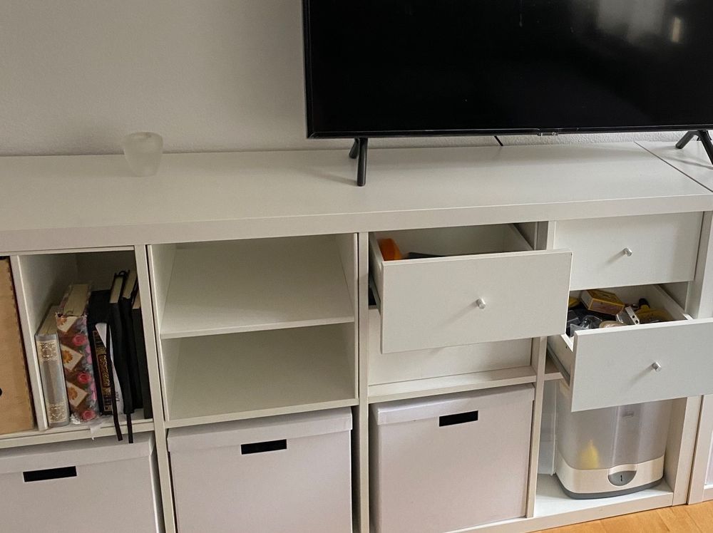 KALLAX 8 shelf, white,77x147cm | Kaufen auf Ricardo