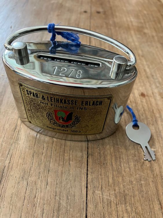 KÄSSELI MIT SCHLÜSSEL !! SPAR- & LEIHKASSE E R L A C H (Gebraucht) in Basel für CHF 21 – mit ...