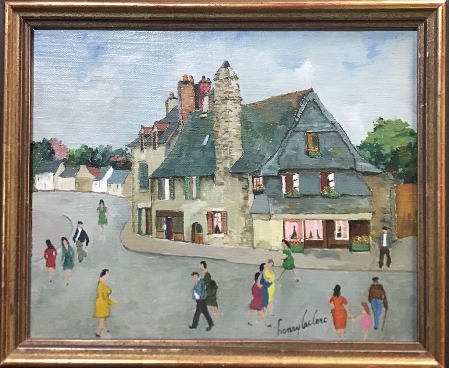 Henry LECLERC (1905-1970) Strasser Szene Gemälde | Kaufen auf Ricardo