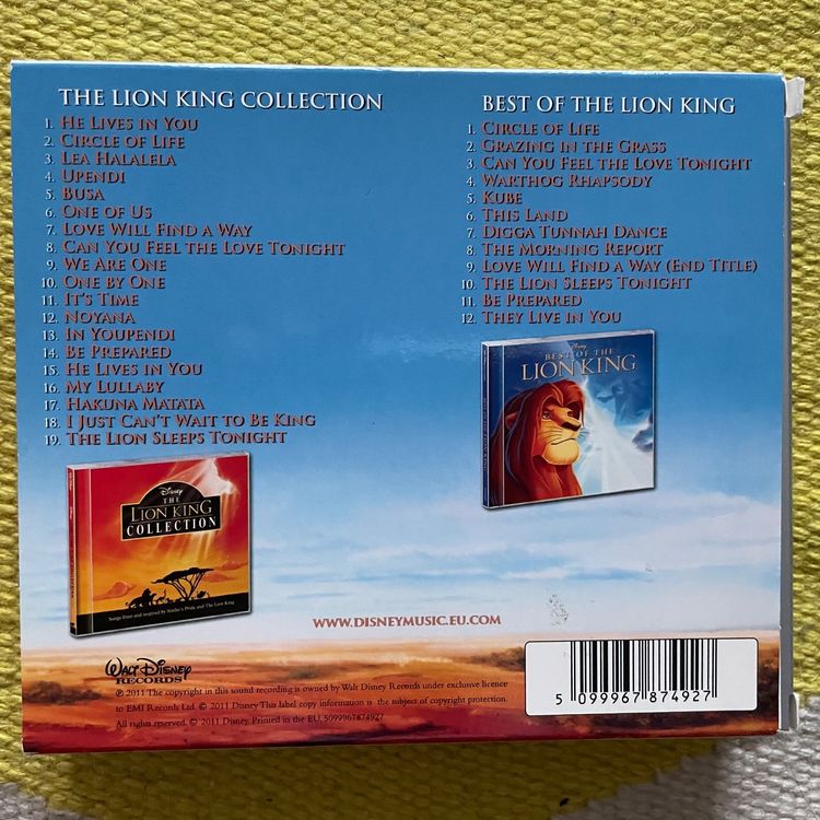 THE LION KING-2CD DELUXE COLLECTION THE LION KING | Kaufen auf Ricardo
